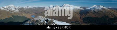 Beinn Ime and Ben Narnain Panorama from The Cobbler Stock Photo - Alamy