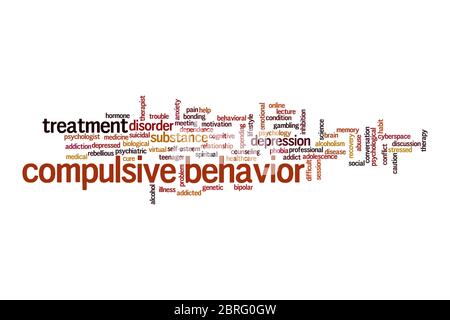 Behavior, word cloud concept on white background Stock Photo - Alamy