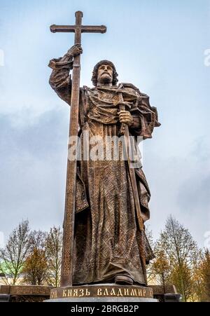 Monument to Holy Prince Vladimir the Great on Borovitskaya Square in ...