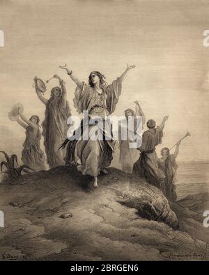 Old Testament. Jephthah judge of Israel. Jephthah returning victorious ...