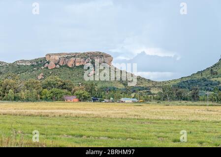FICKSBURG, SOUTH AFRICA - MARCH 20, 2020: Maputsoe in Lesotho seen ...
