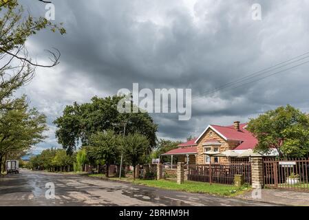 Sandstone building, Ficksburg, Free State, South Africa Stock Photo - Alamy