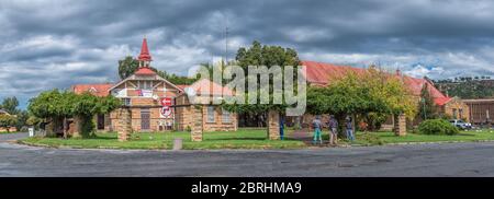 FICKSBURG, SOUTH AFRICA - MARCH 20, 2020: A street scene, with ...