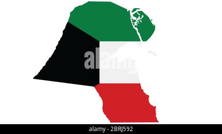Kuwait Symbols, Map of Kuwait Stock Photo - Alamy