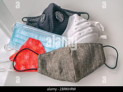 Cloth face masks for covid19 protection Stock Photo - Alamy