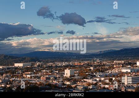 Afternoon aerial view of downtown Glendale, Arizona, USA Stock Photo ...