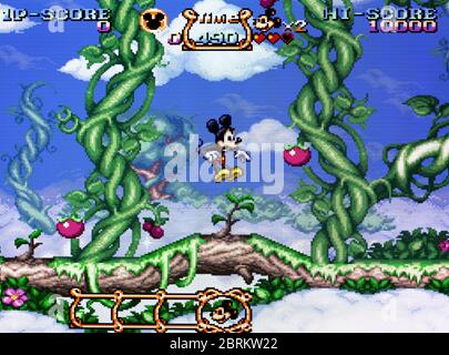 The Magical Quest Starring Mickey Mouse SNES Super Nintendo Editorial use only Stock Photo Alamy