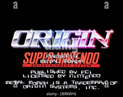 Metal Morph - SNES Super Nintendo - Editorial use only Stock Photo - Alamy