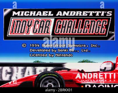 Michael Andretti's Indy Car Challenge IndyCar - SNES Super Nintendo ...