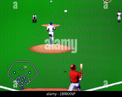 MLBA Baseball - SNES Super Nintendo - Editorial use only Stock Photo ...