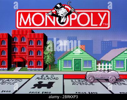 Monopoly - SNES Super Nintendo - Editorial use only Stock Photo - Alamy