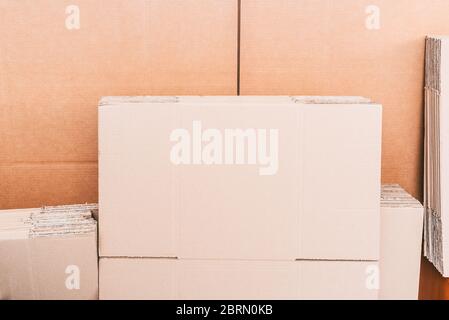 Images of corrugated cardboard sheets to stack packaging boxes, simple ...