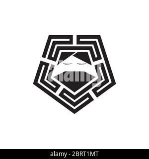 Happy Teacher's Day logo with teacher and students illustration Stock ...