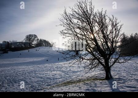 Snow covered Golf Course near Glasgow Stock Photo - Alamy