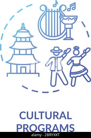 Cultural programs concept icon Stock Vector Image & Art - Alamy
