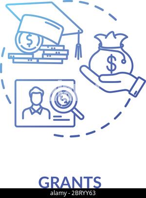 Grants concept icon Stock Vector Image & Art - Alamy