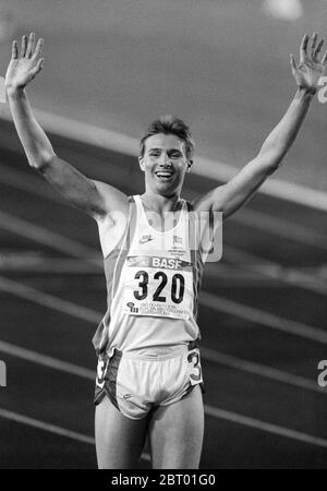 ROGER BLACK British 400 m runner after he won European Championship ...