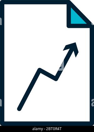ascending financial arrow on white background Stock Vector Image & Art ...