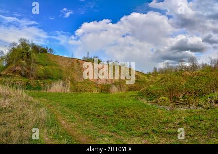 Spring landscape of a closed sand pit Stock Photo - Alamy