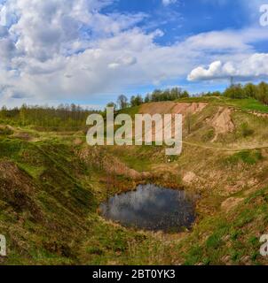 Spring landscape of a closed sand pit Stock Photo - Alamy