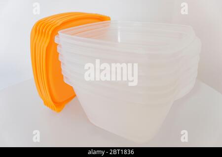 tupperware isolated in white background Stock Photo - Alamy