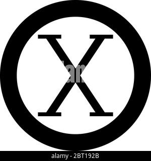 Chi greek letter icon Stock Vector Image & Art - Alamy