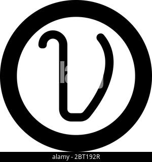 Upsilon greek letter icon, Upsilon symbol vector illustration Stock ...