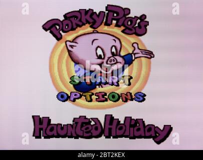 Pokey Pig's Haunted Holiday - SNES Super Nintendo - Editorial use only ...