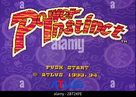 Power Instinct - SNES Super Nintendo - Editorial use only Stock Photo ...