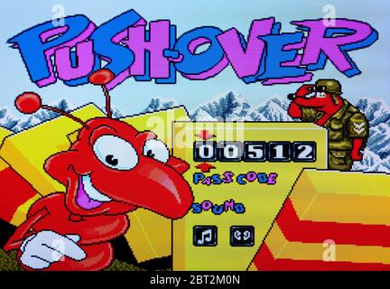 Push Over - SNES Super Nintendo - Editorial use only Stock Photo - Alamy