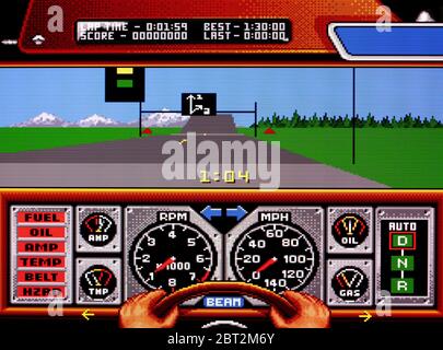 Race Drivin' Driving - SNES Super Nintendo - Editorial use only Stock ...