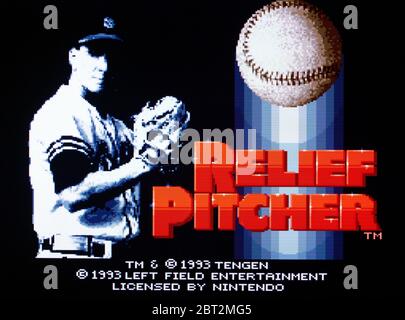 Relief Pitcher - SNES Super Nintendo - Editorial use only Stock Photo ...