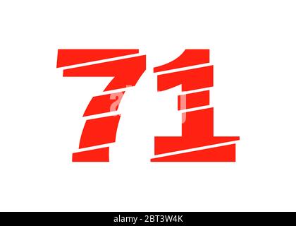 Happy Birthday seventy one 71 year, fun celebration anniversary ...