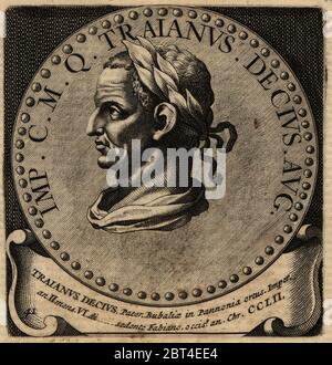 Trajan Decius, c. 201-251, Roman Emperor Stock Photo - Alamy