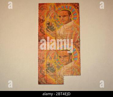 Lsd stick papers shivas retro psychedelic macro vintage background ...