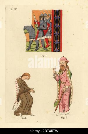 Norman fashions 11th century: Norman soldiers with chainmail hauberks ...