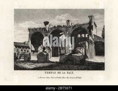 Temple of Peace, Forum of Vespasian, Rome, Italy Stock Photo - Alamy