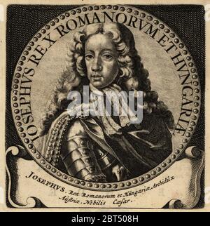 Portrait of Joseph I (1678 – 1711). Holy Roman Emperor from 1705 until ...