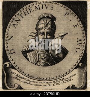 Anthemius, Western Roman Emperor from 467 to 472 Stock Photo - Alamy