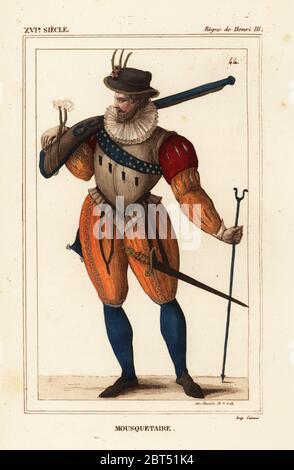 FRENCH MUSKETEER 1586 Stock Photo - Alamy