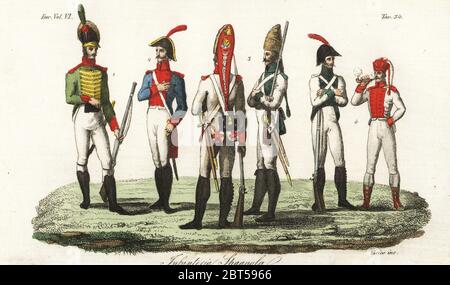 Uniforms of the Spanish Army, 1800s. Catalan light infantryman 1 ...