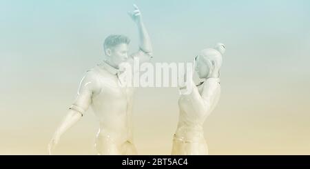 Stressed Man Breaking Down Unhappy at Woman Stock Photo - Alamy