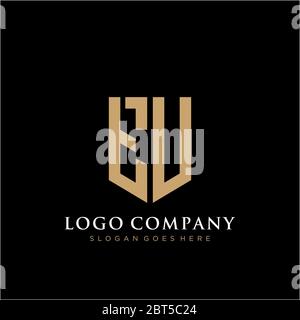 Initial TU logo template with modern frame. Minimalist TU letter logo ...