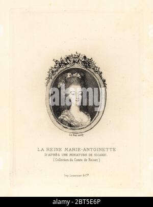 Marie Antoinette by Sicard Stock Photo - Alamy