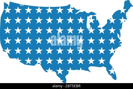 Simple us map outline vector Stock Vector Image & Art - Alamy