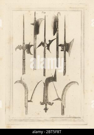 Halberd and battle axe. From the Antiquities of the Russian State, 1849 ...