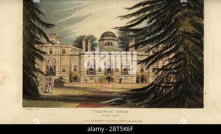 Chiswick House Palladian Villa designed by Lord Burlington Stock Photo ...