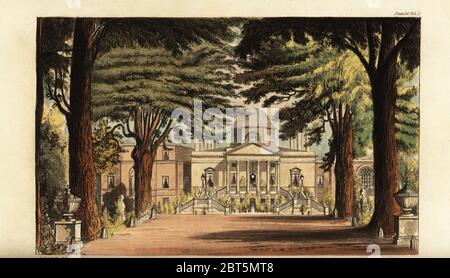 Chiswick House Palladian Villa designed by Lord Burlington Stock Photo ...