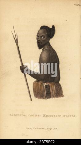 Labeleoa, Chief of the Utrik Atoll (Kotousoff Islands), Marshall ...