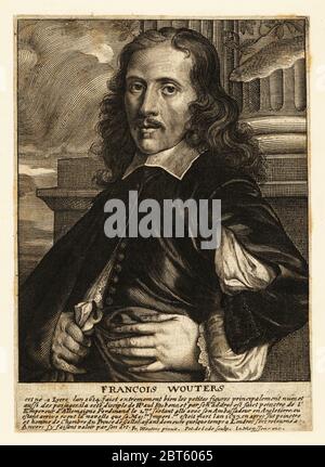 Portrait of Frans Wouters, Flemish Baroque painter, cabinet painter and ...